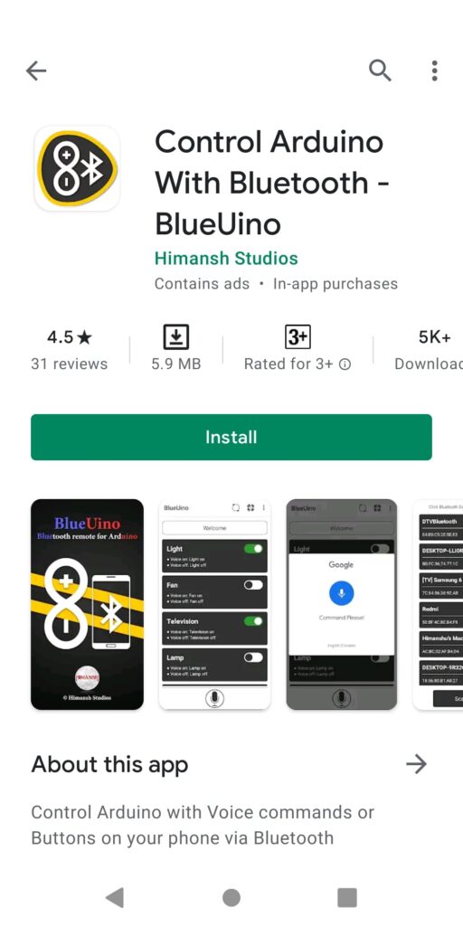 Voice and Button Control Smart Home Automation Project using Bluetooth ...