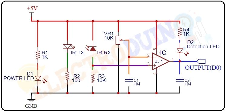 Circuit Diagram Of Ir Sensor