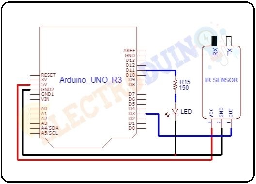 Ir Sensor Circuit Diagram For Obstacle Detection With Arduino Wiring View And Schematics Diagram