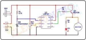Over Heat Detector with Auto Cooling System using Thermistor » ElectroDuino
