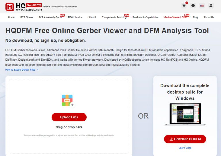 HQDFM Free Online Gerber Viewer and DFM Analysis Tool » ElectroDuino